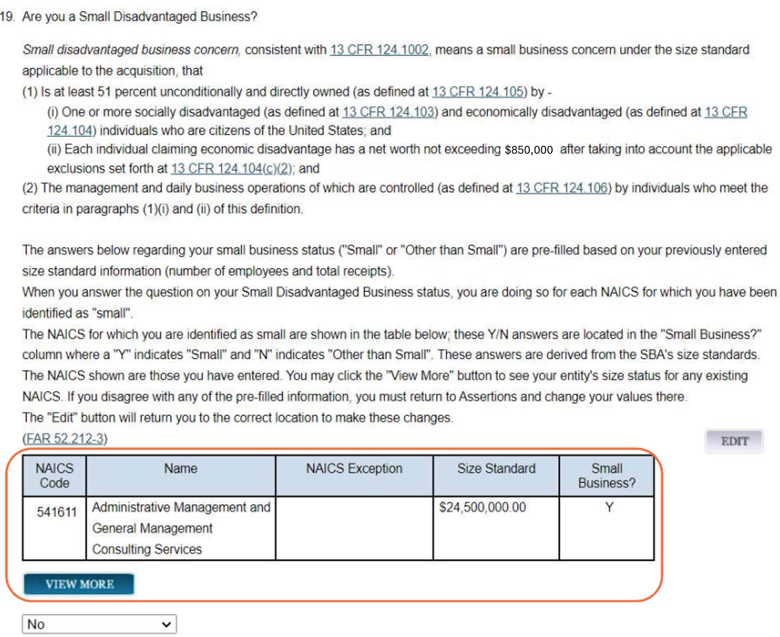 Small Disadvantaged Business > Defense Logistics Agency > Details