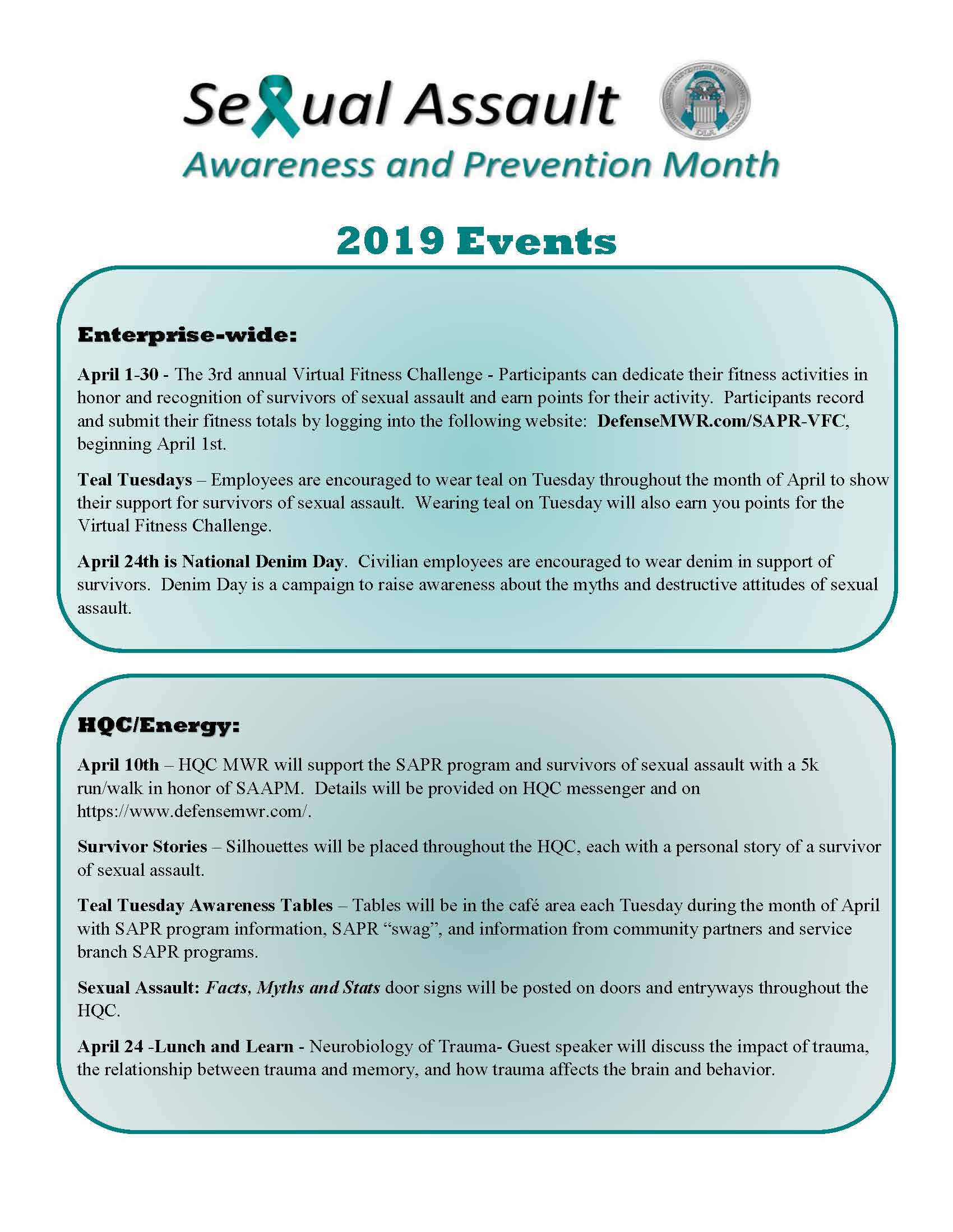 DLA Sexual Assault and Response (SAPR)