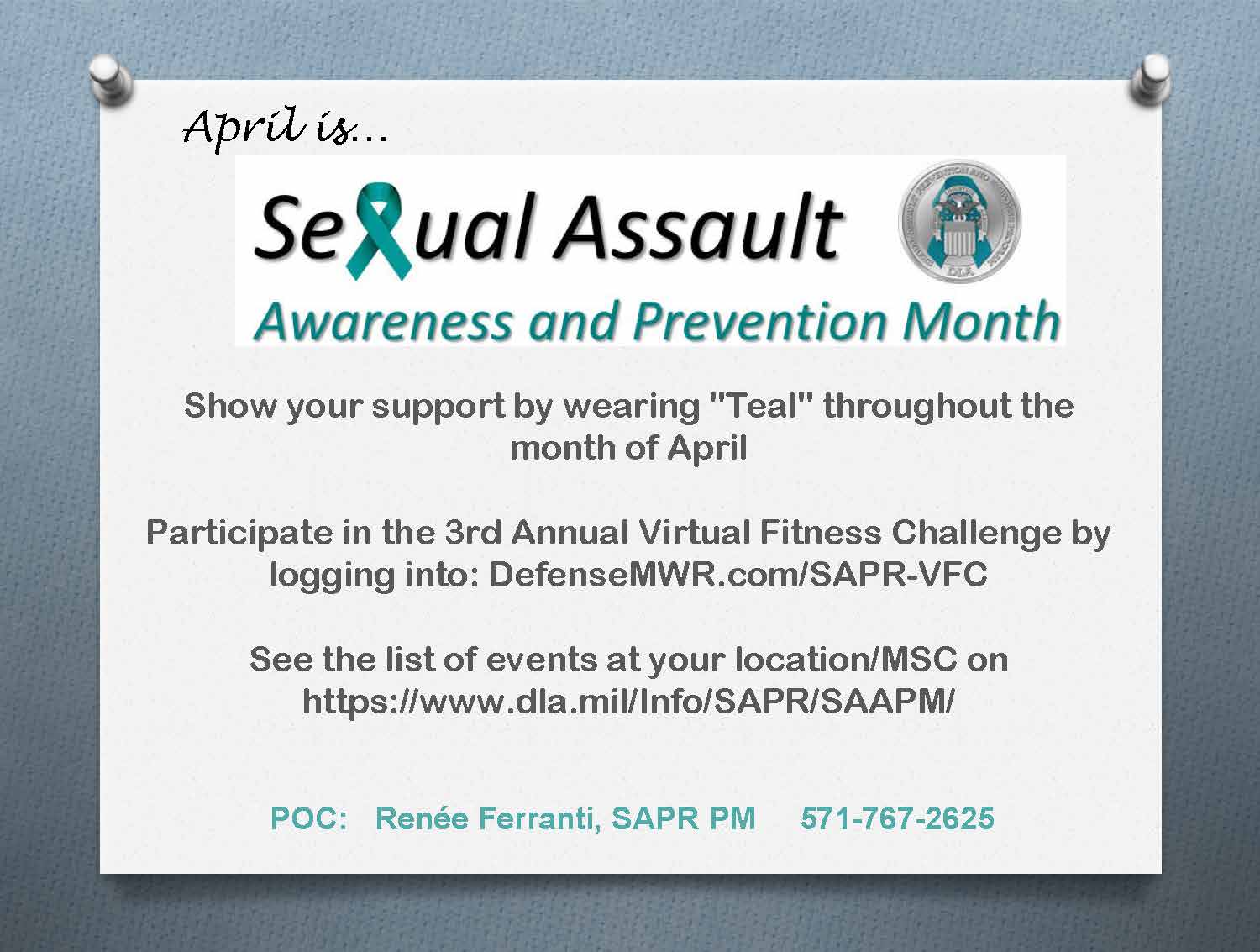 DLA Sexual Assault and Response (SAPR)