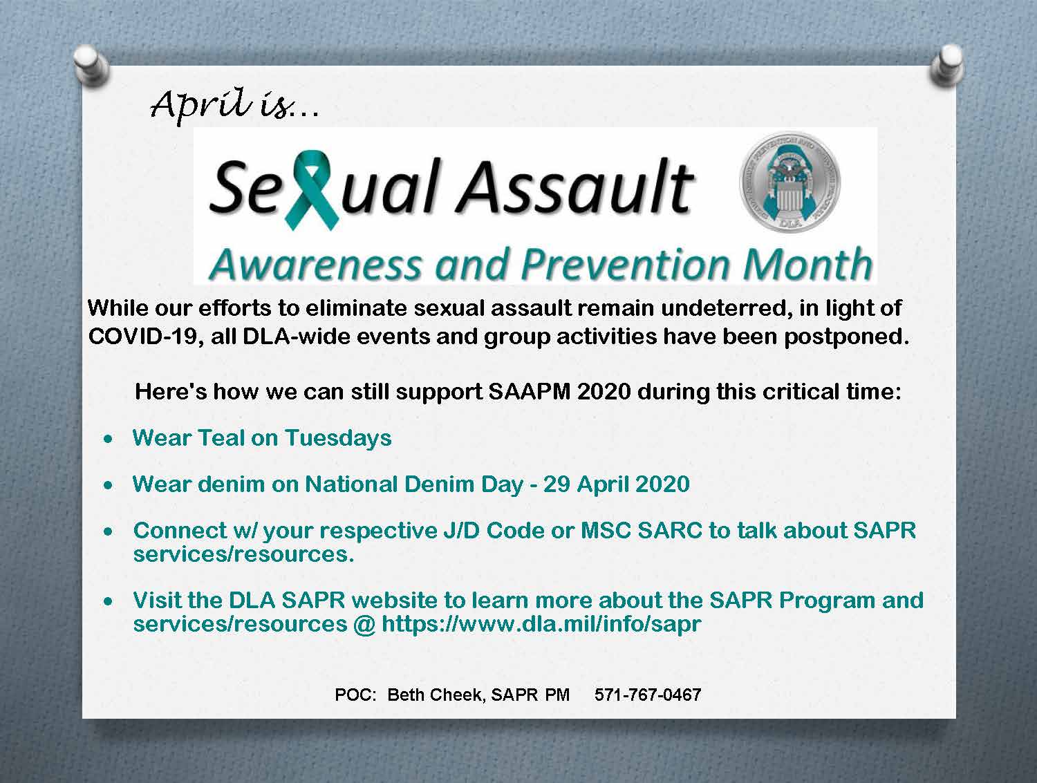DLA Sexual Assault and Response (SAPR)